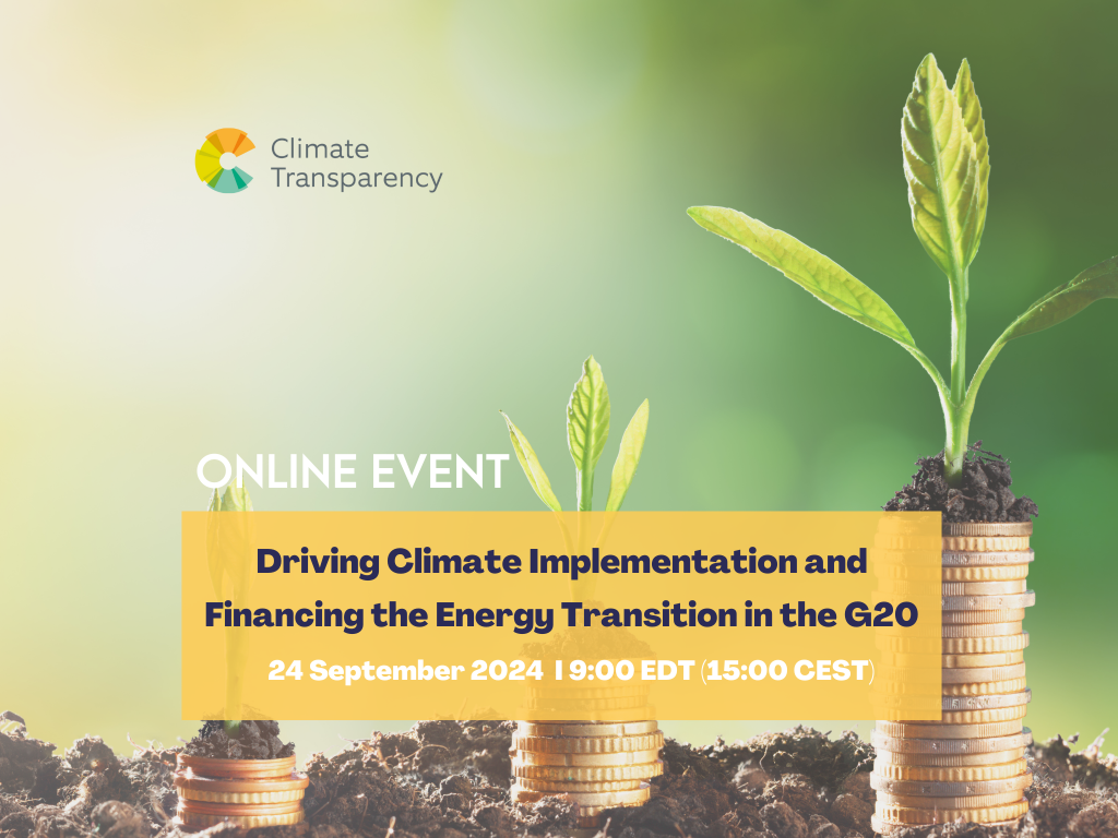 Climate Transparency Webinar